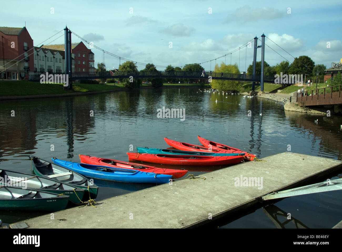 The River Exe in Exeter Stock Photo - Alamy