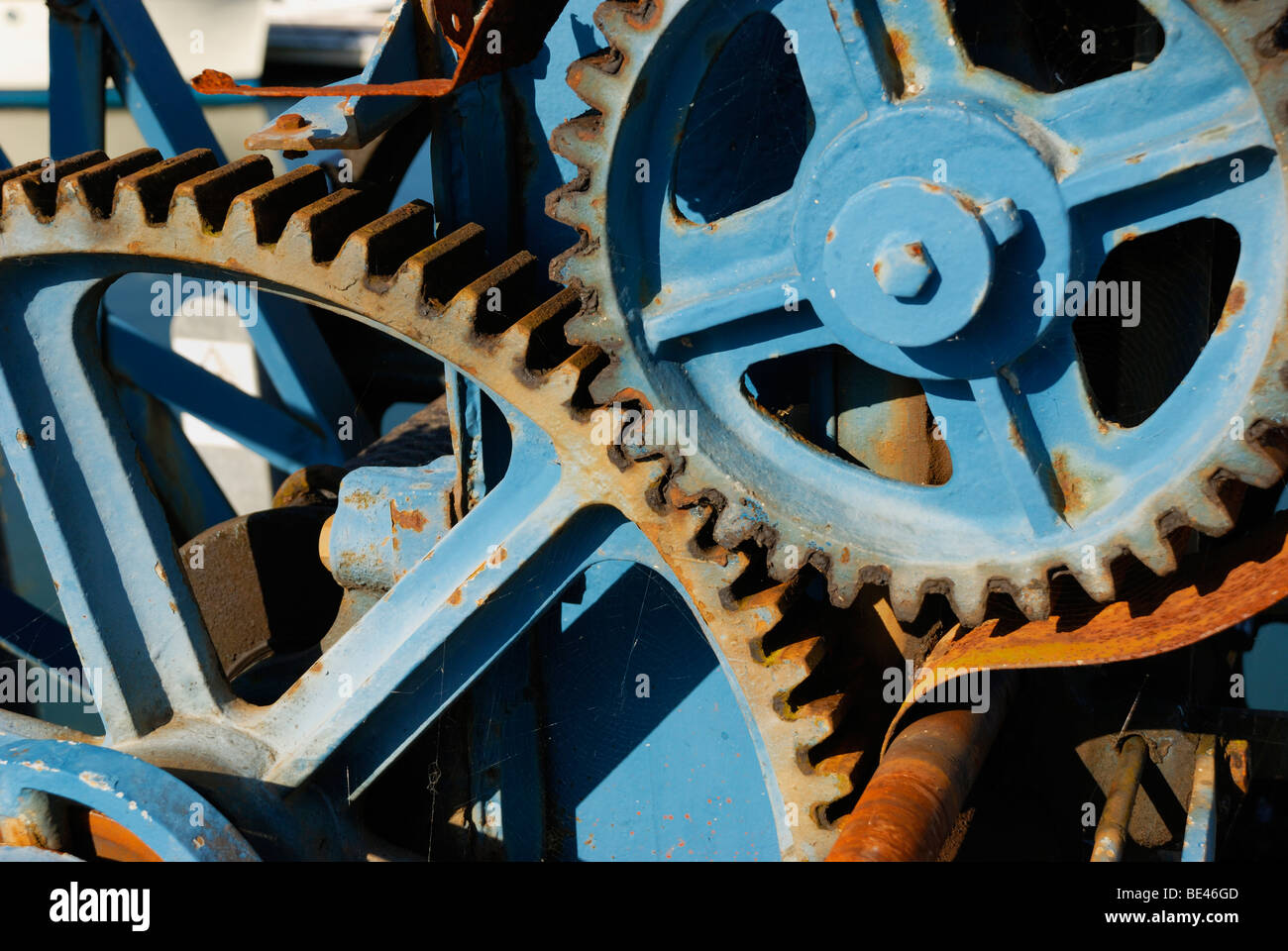 Teeth on Gearwheels Stock Photo - Alamy