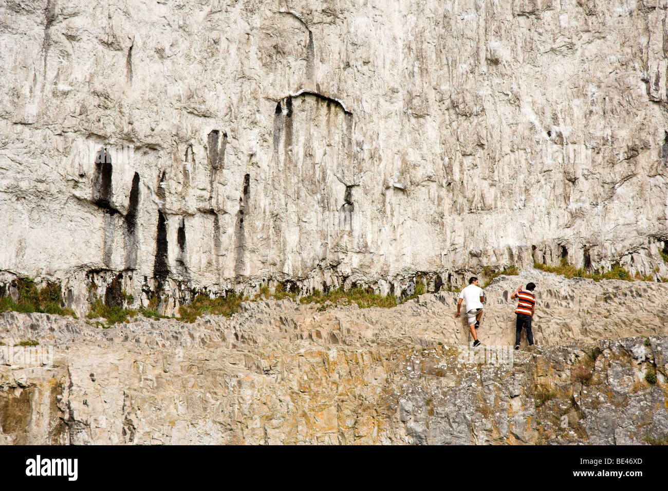 Malham cove climbers hi-res stock photography and images - Alamy