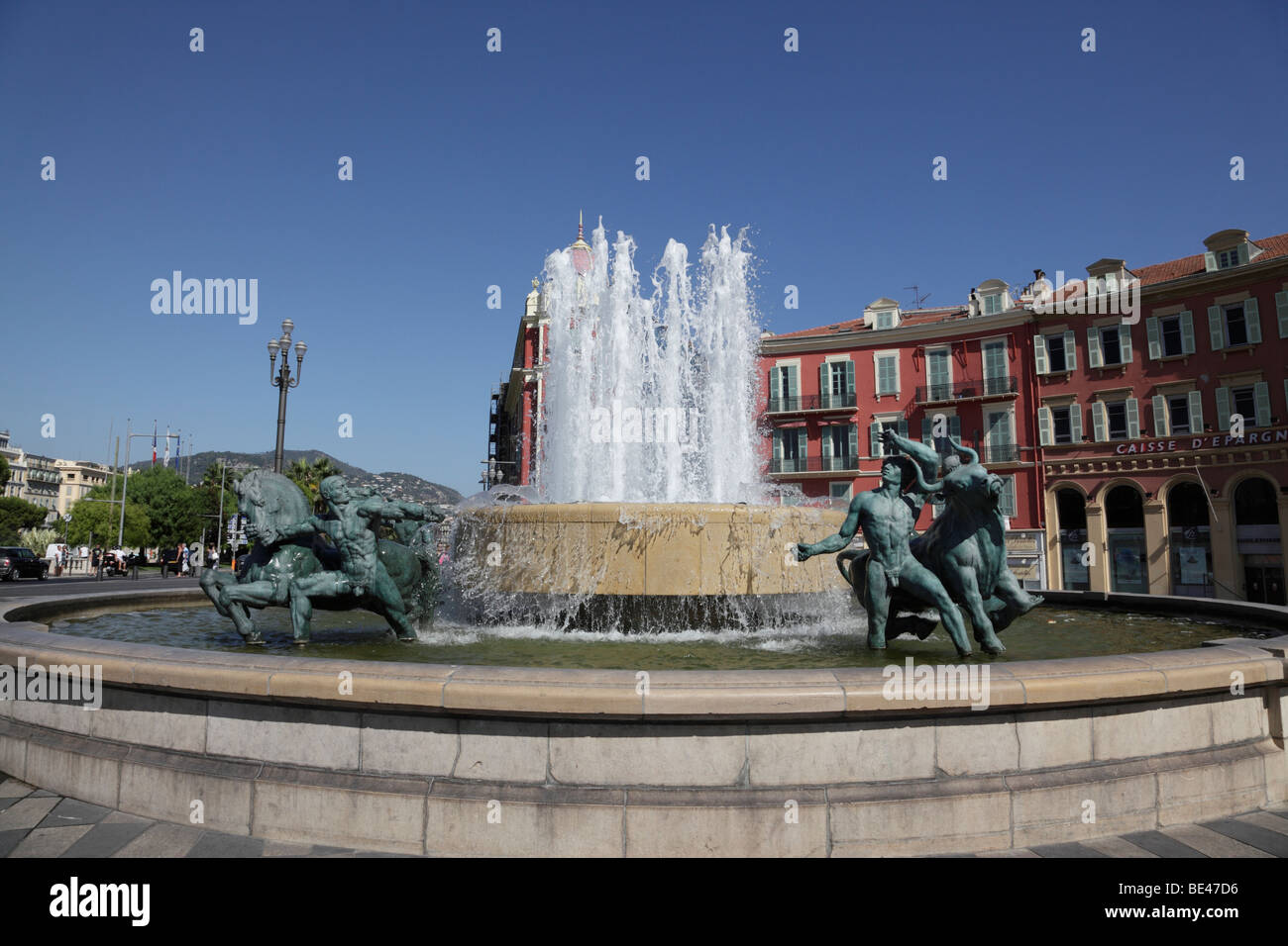 water fountain within place massena a recently redeveloped and ...