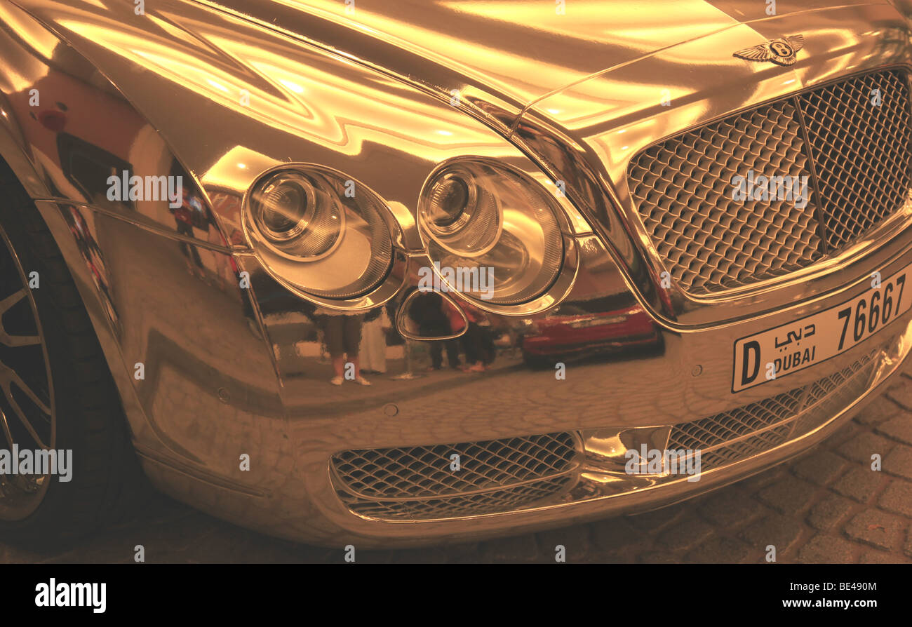 Gold Car Dubai High Resolution Stock Photography and Images - Alamy