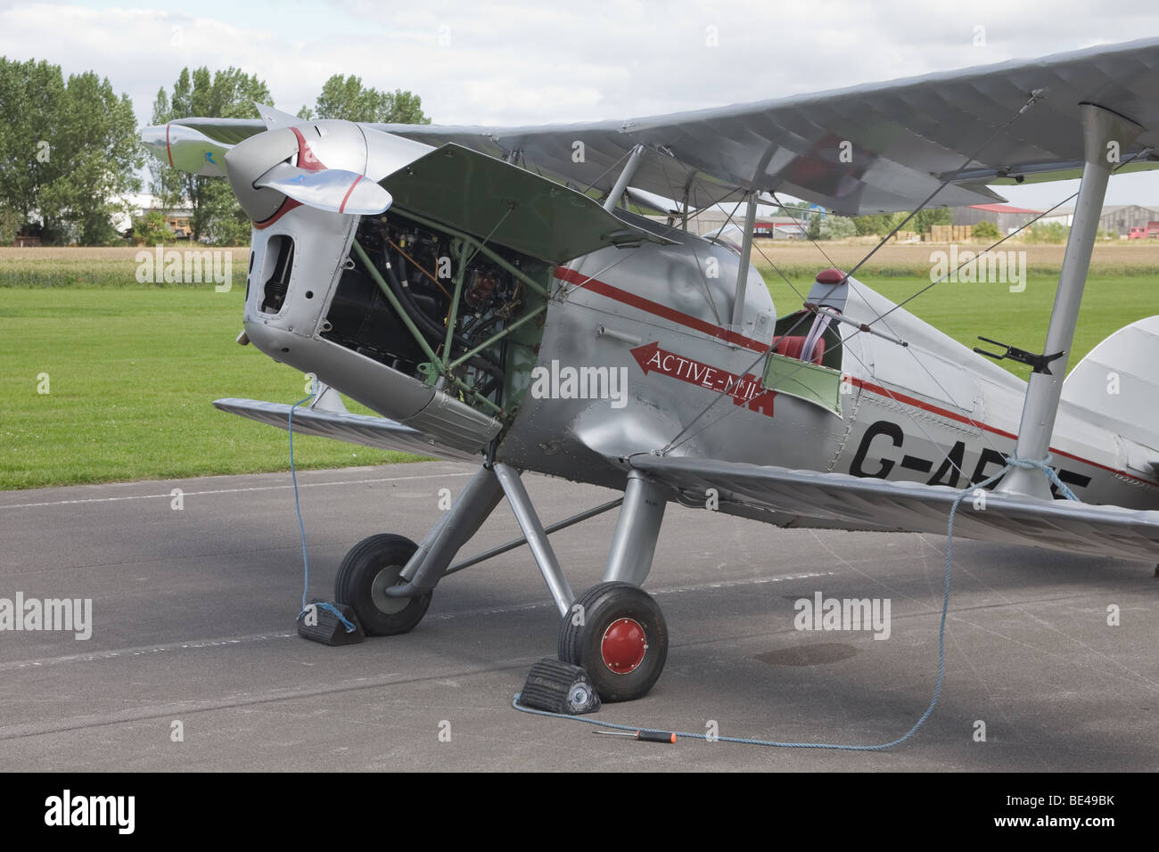 Arrow Active MkII G-ABVE parked at Breighton Airfield with the engine ...