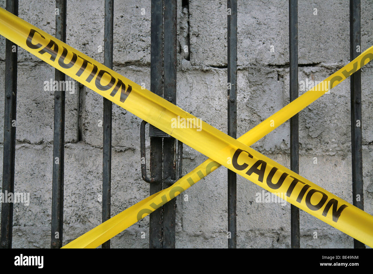 Caution tape door hi-res stock photography and images - Alamy