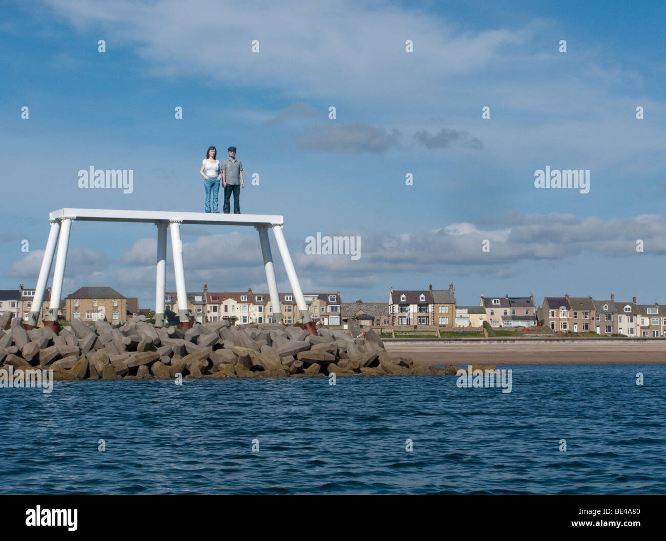 At newbiggin by the sea in northumberland hi-res stock photography and ...