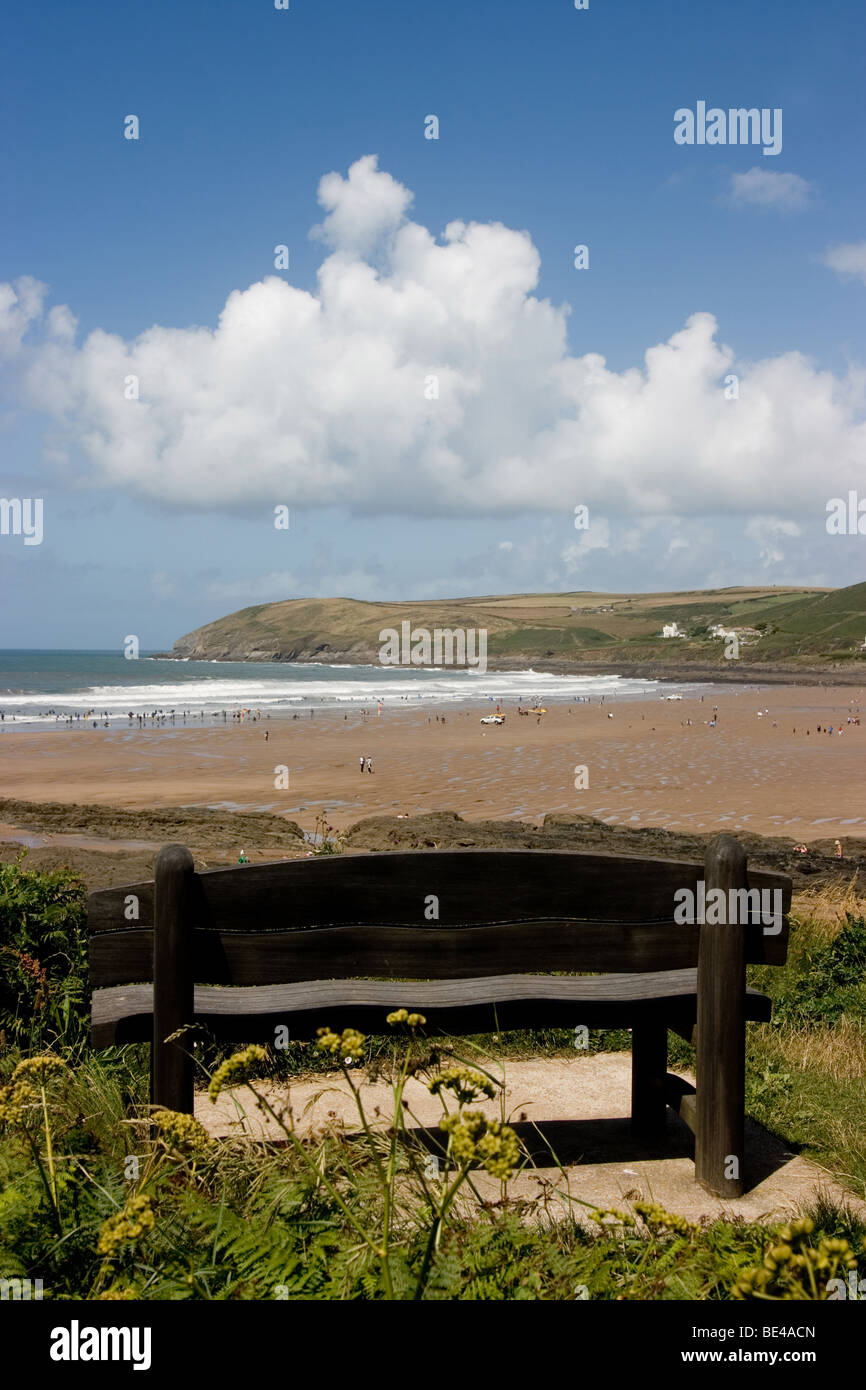 View of Croyde bay and beach, North Devon Stock Photo - Alamy
