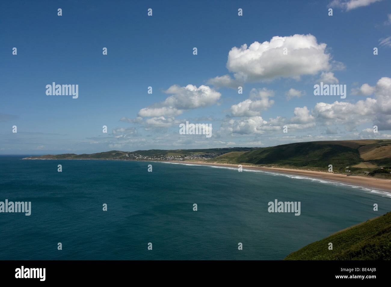 Woolacombe Bay and beach Stock Photo - Alamy