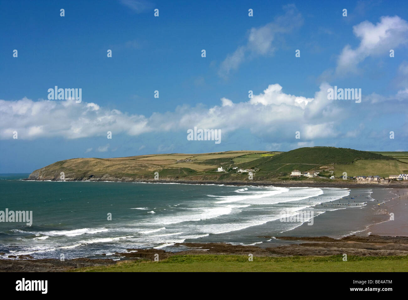 View of Croyde bay and beach, North Devon Stock Photo - Alamy
