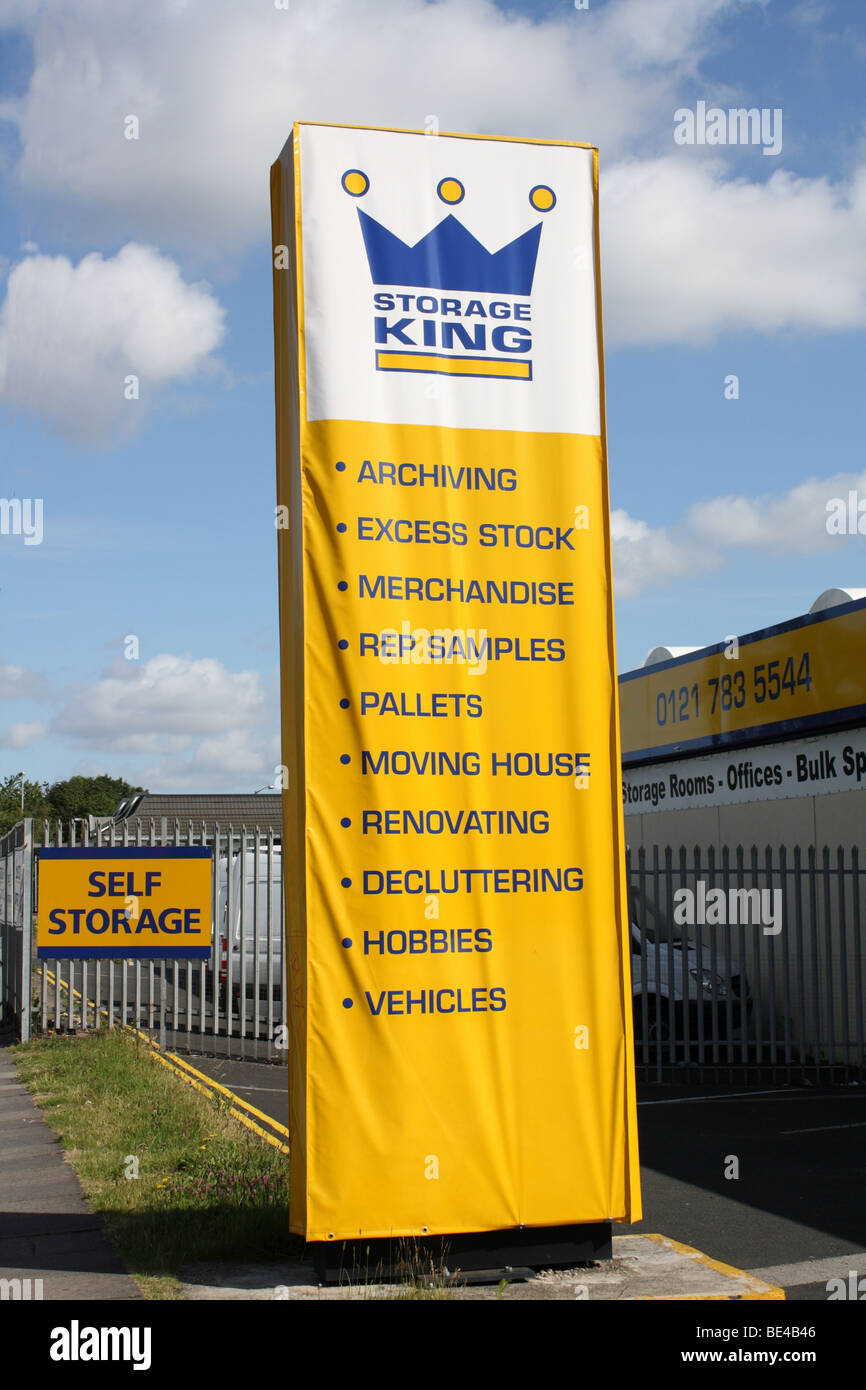 Storage King sign, UK 2009 Stock Photo - Alamy