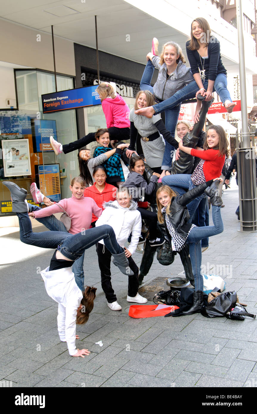 percy button statue hay street mall perth western australia Stock Photo ...