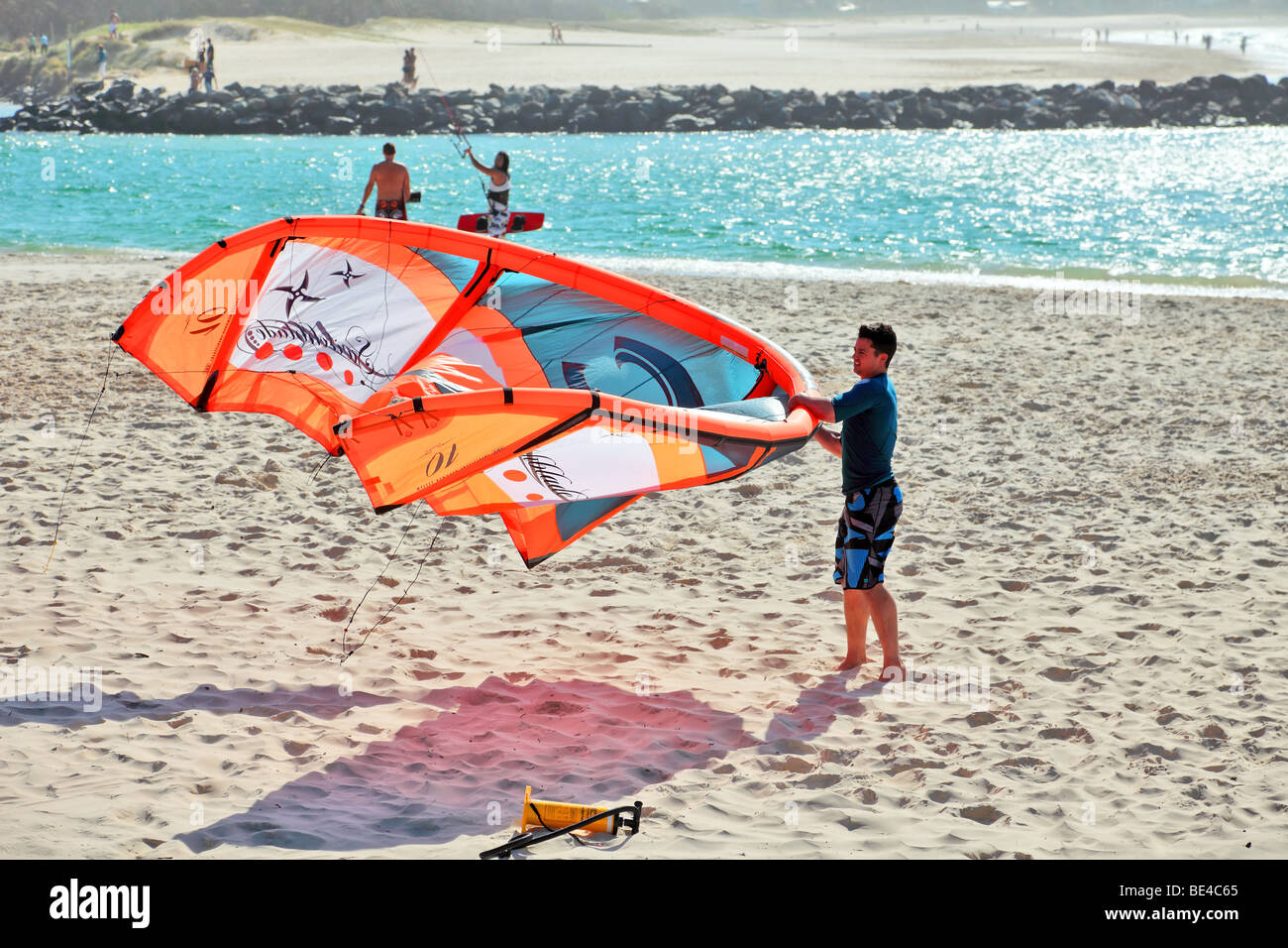 Beach windy para surfing hi-res stock photography and images - Alamy