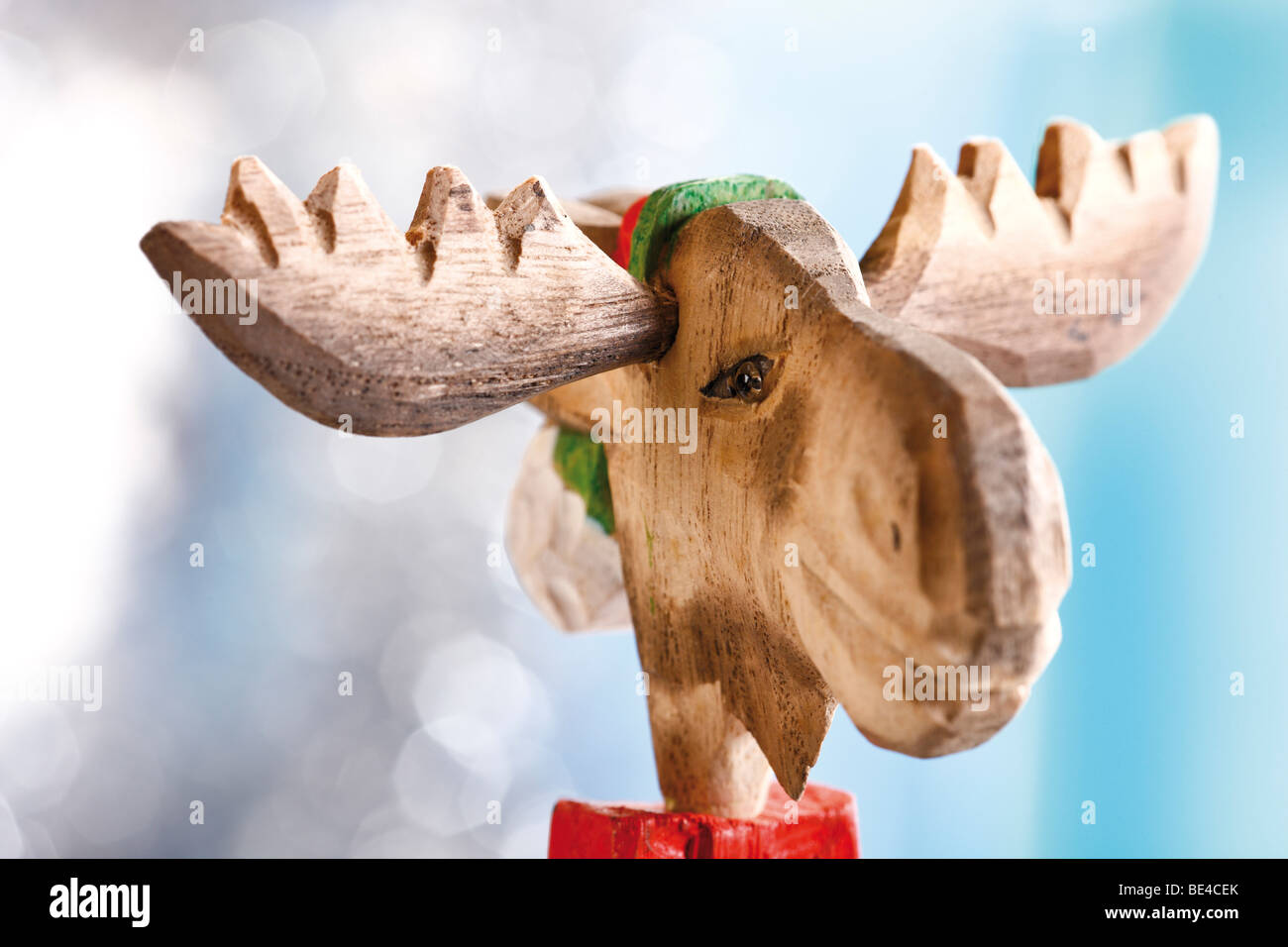 Wooden moose figurine hi-res stock photography and images - Alamy
