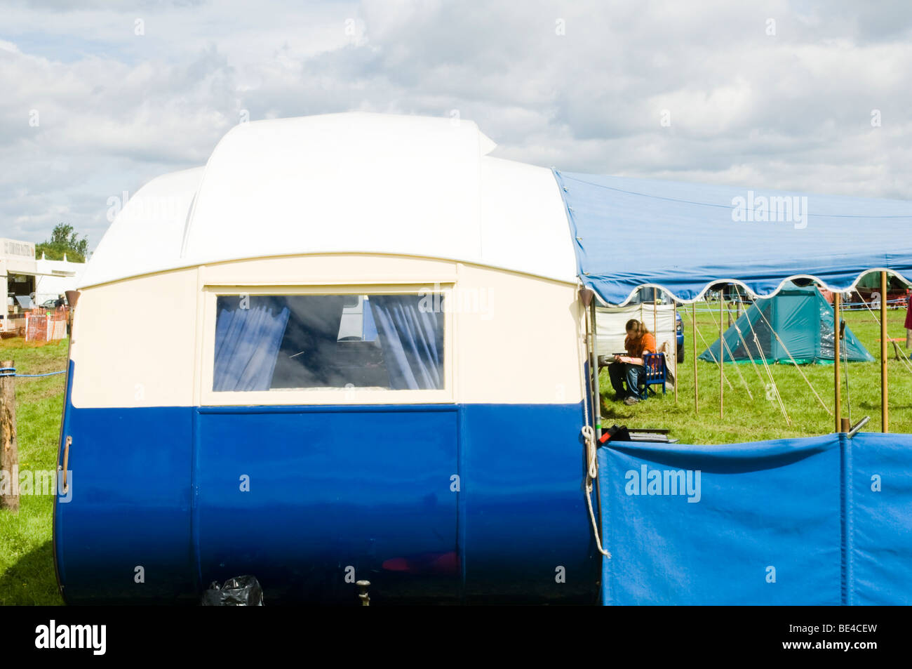 Classic caravans at a country festival and rally Stock Photo - Alamy