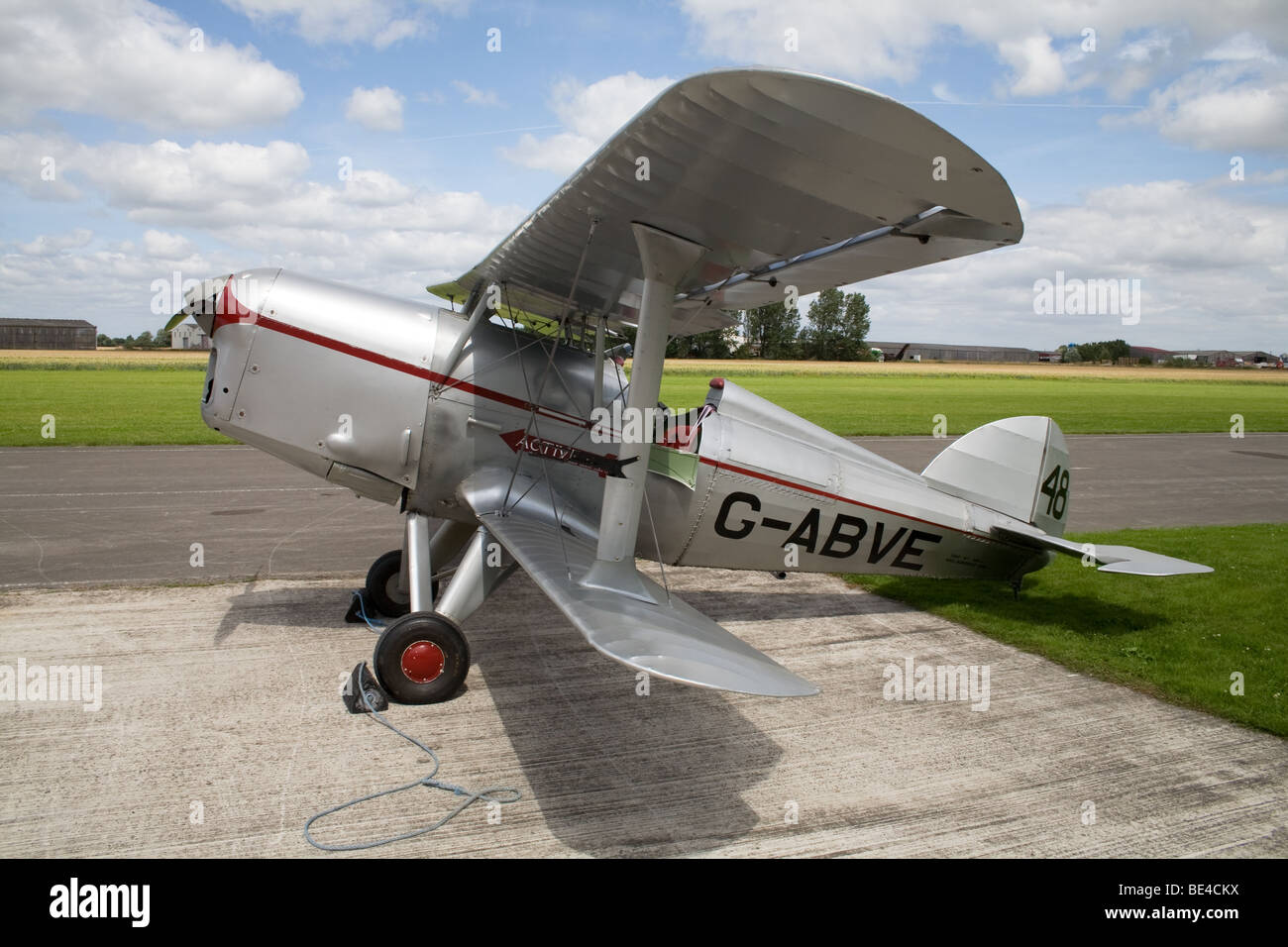 Arrow Active MkII G-ABVE parked at Breighton Airfield Stock Photo - Alamy
