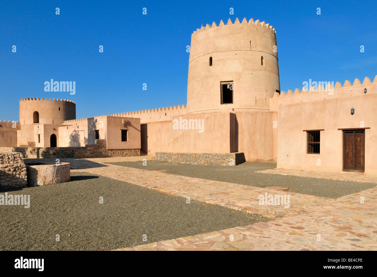 Historic adobe fortification Liwa Fort or Castle, Batinah Region ...