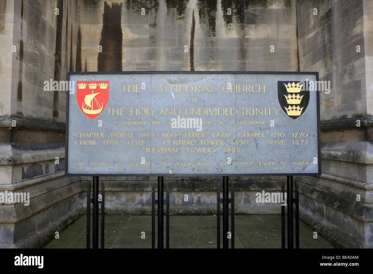 Bristol cathedral sign hi-res stock photography and images - Alamy