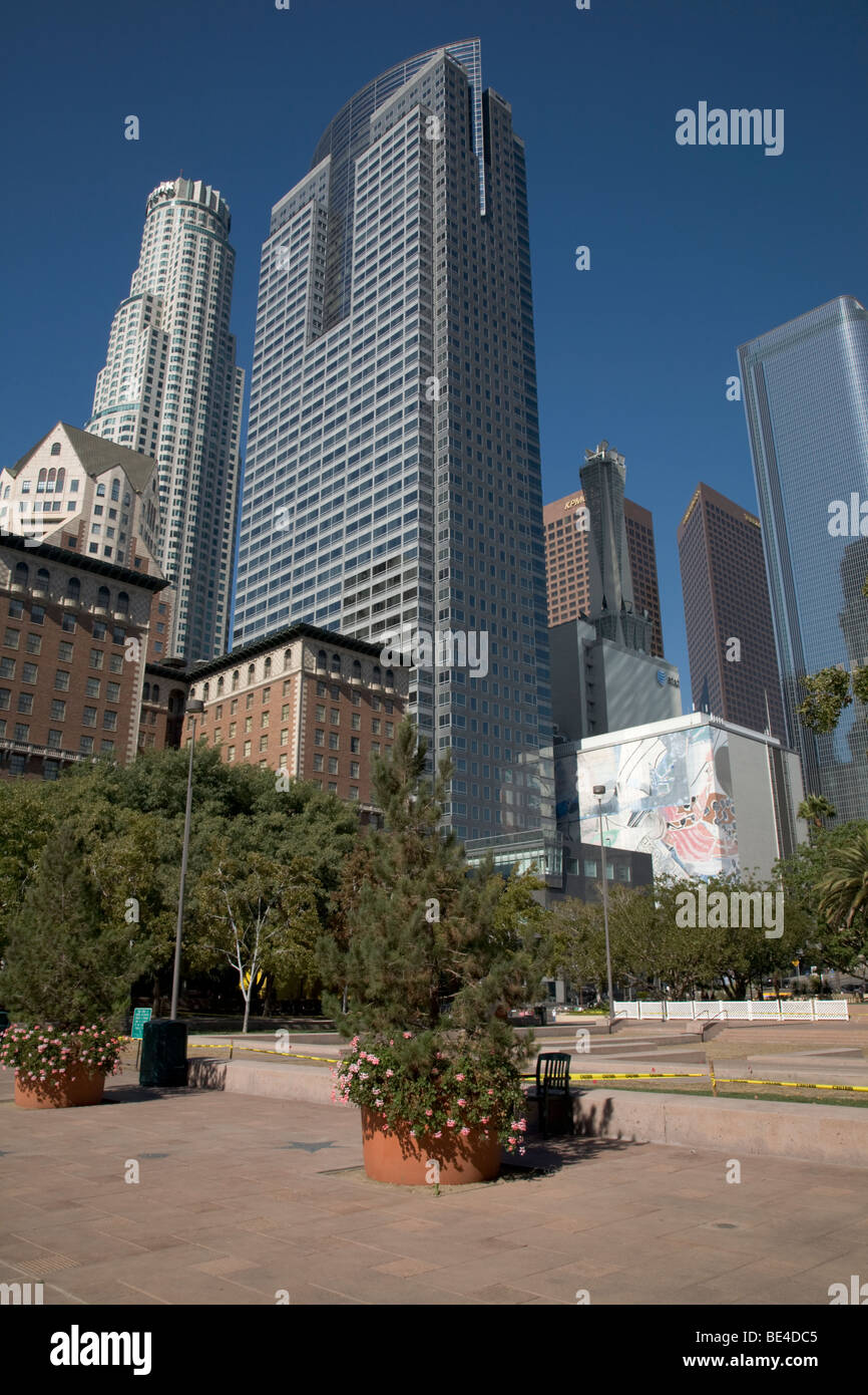 Downtown Los Angeles Commercial Buildings Stock Photo - Alamy