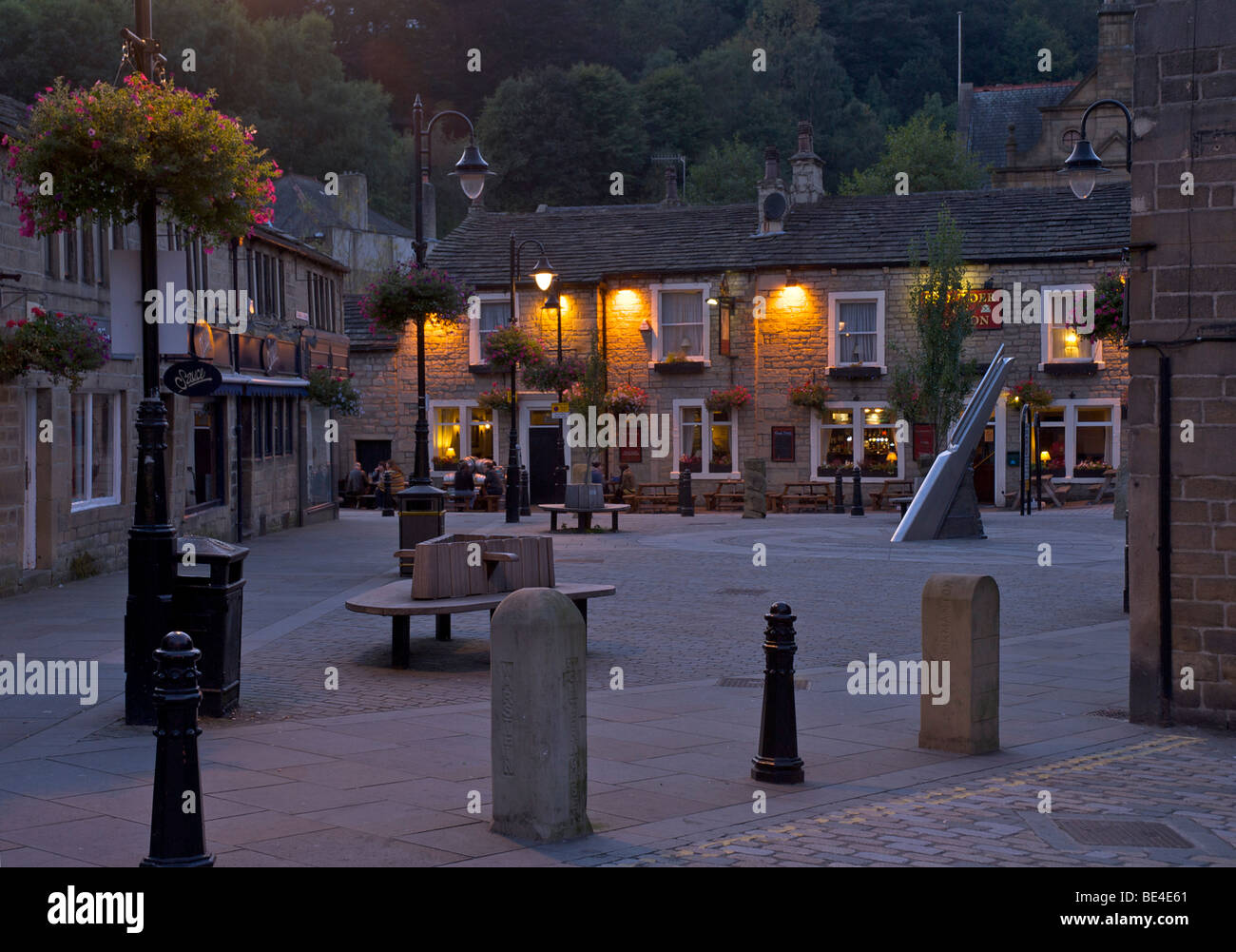 St George's Square, Hebden Bridge, Calderdale, West Yorkshire, England ...