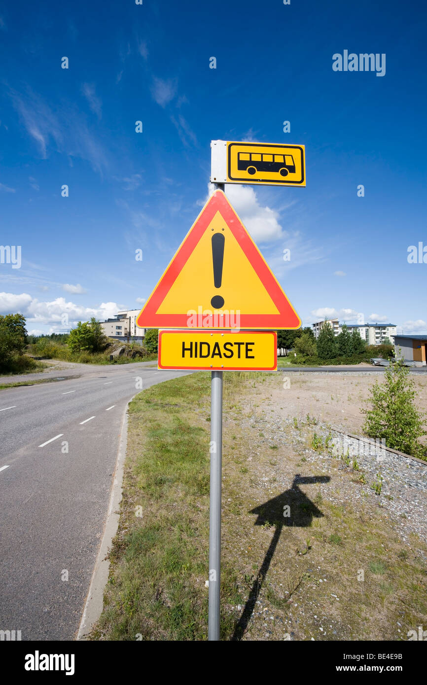 Finnish road signs hi-res stock photography and images - Alamy