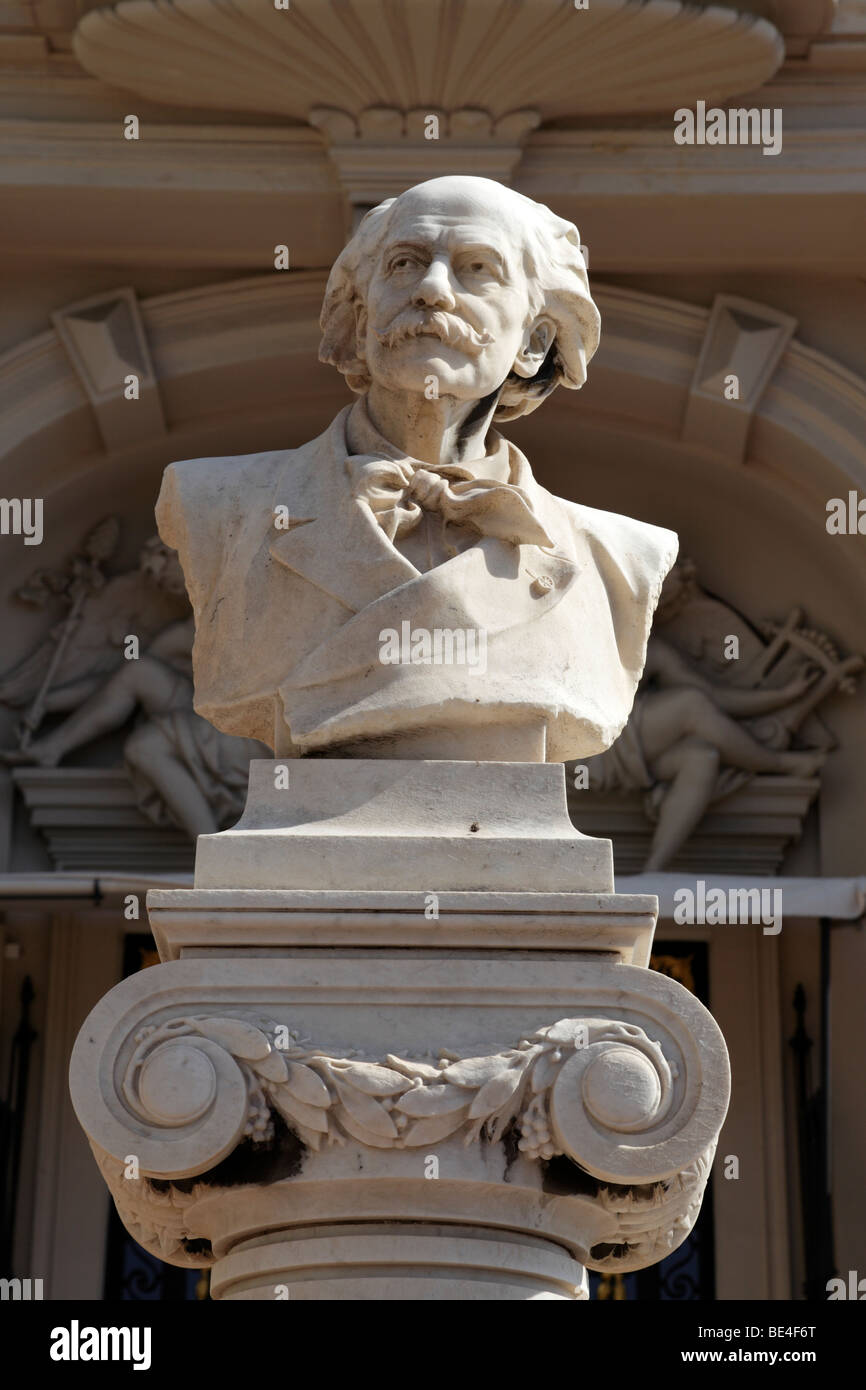 bust of the french composer jules massenet best known for his operas ...