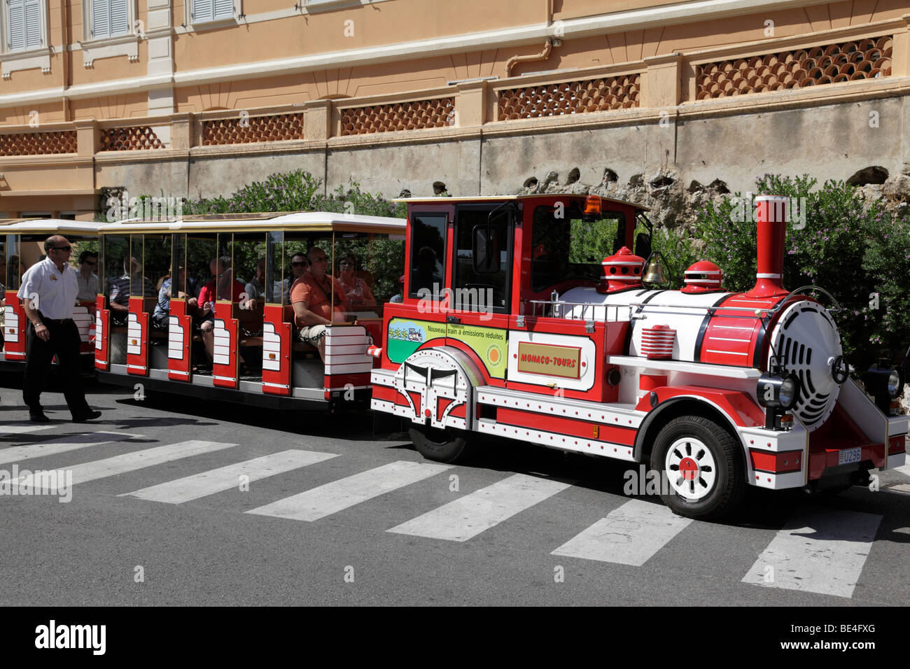 the land train which takes visitors to the popular attractions outside ...