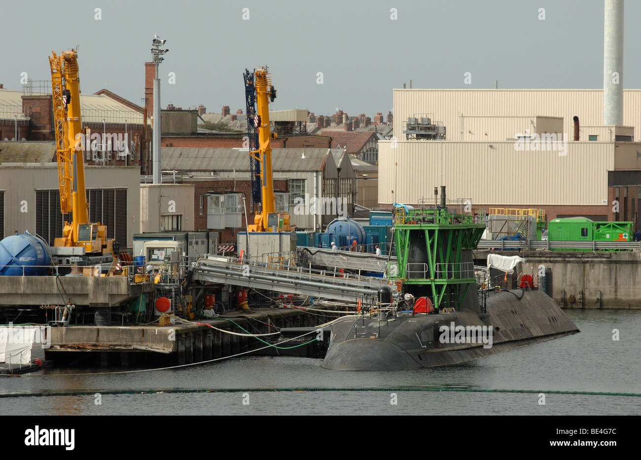 HMS Astute nuclear powered submerine under construction at Barrow in ...