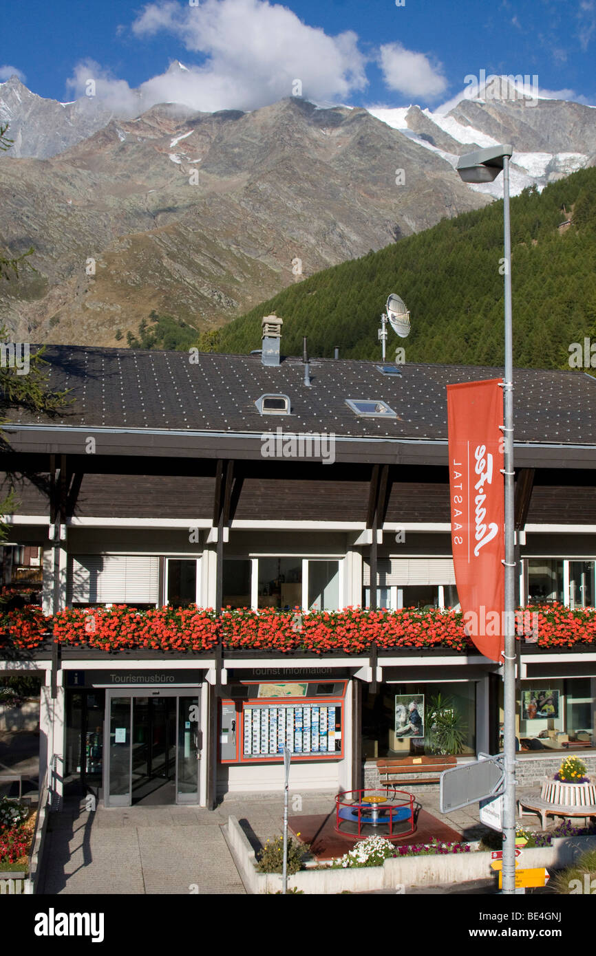 saas fee swiss alps switzerland europe Stock Photo - Alamy