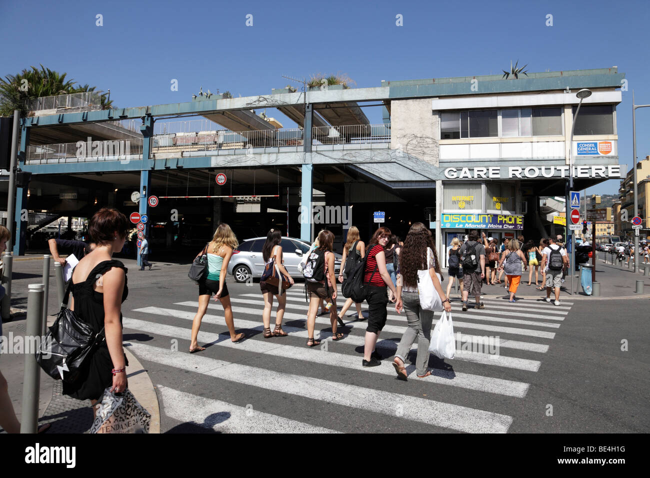 main bus station gare routiere avenue felix faure nice south of france ...