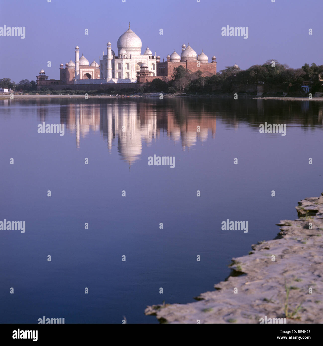 Taj Mahal and reflection in India Stock Photo - Alamy