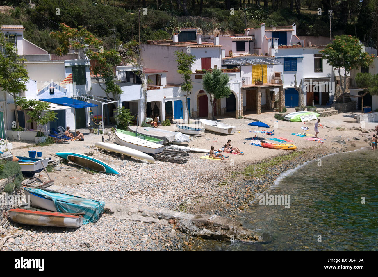Beach small town palamos costa hi-res stock photography and images - Alamy