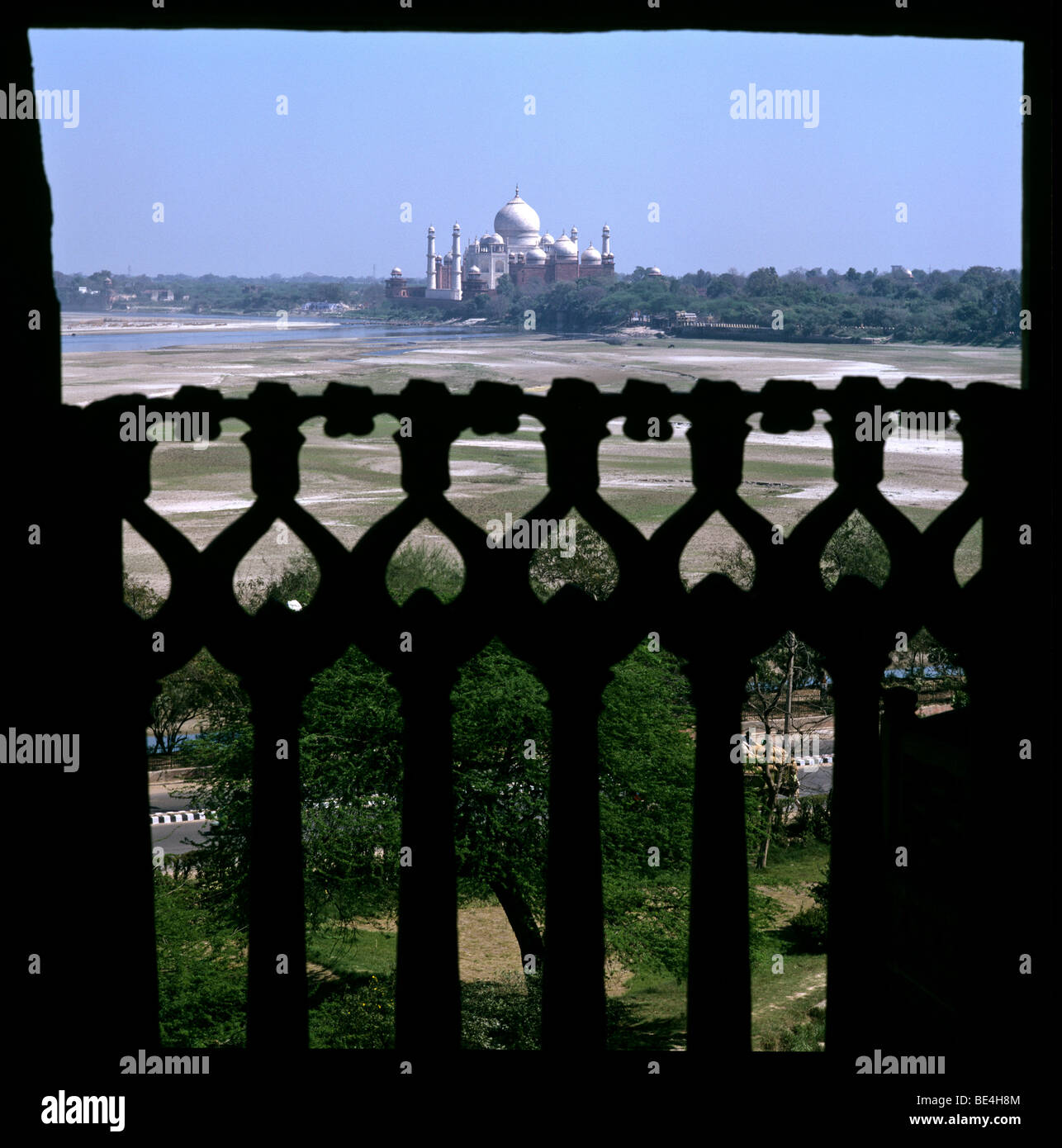 View of the Taj Mahal from the Red Fort, Agra Stock Photo - Alamy