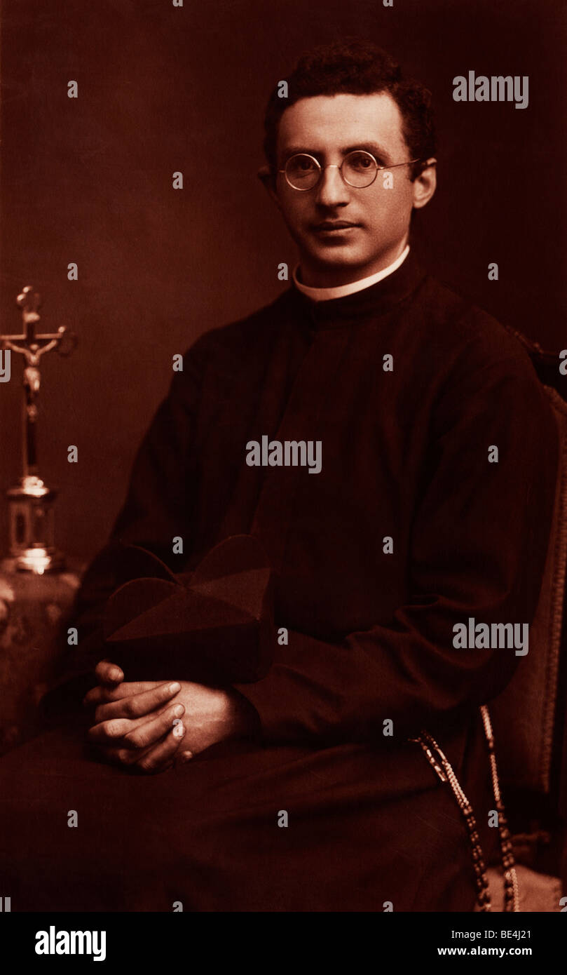 Priest portrait, historic photograph, around 1934 Stock Photo - Alamy