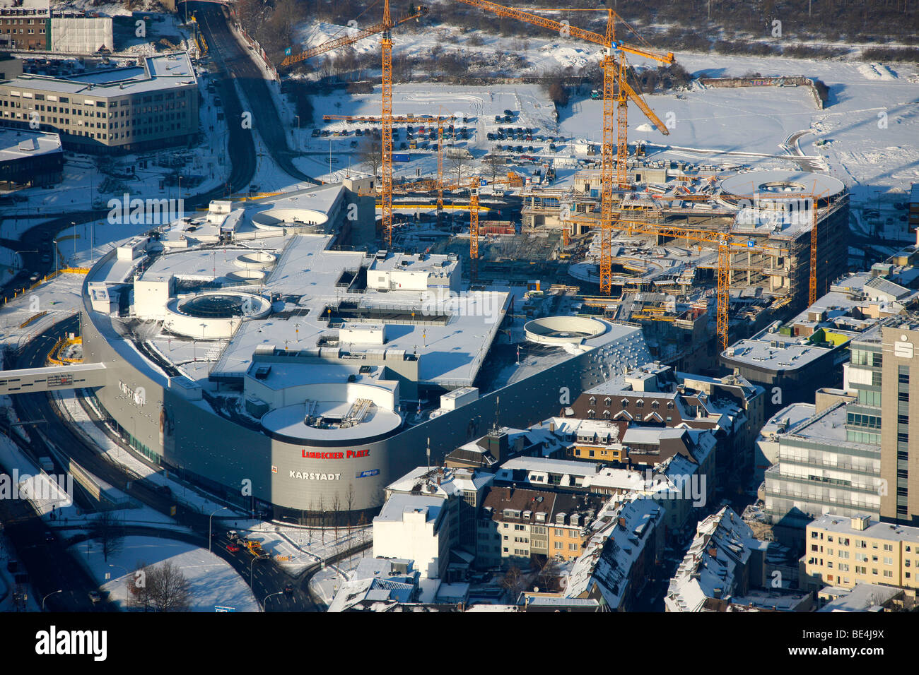 Aerial photo, Limbecker Platz, Limbecker Square, ECE, shopping center ...