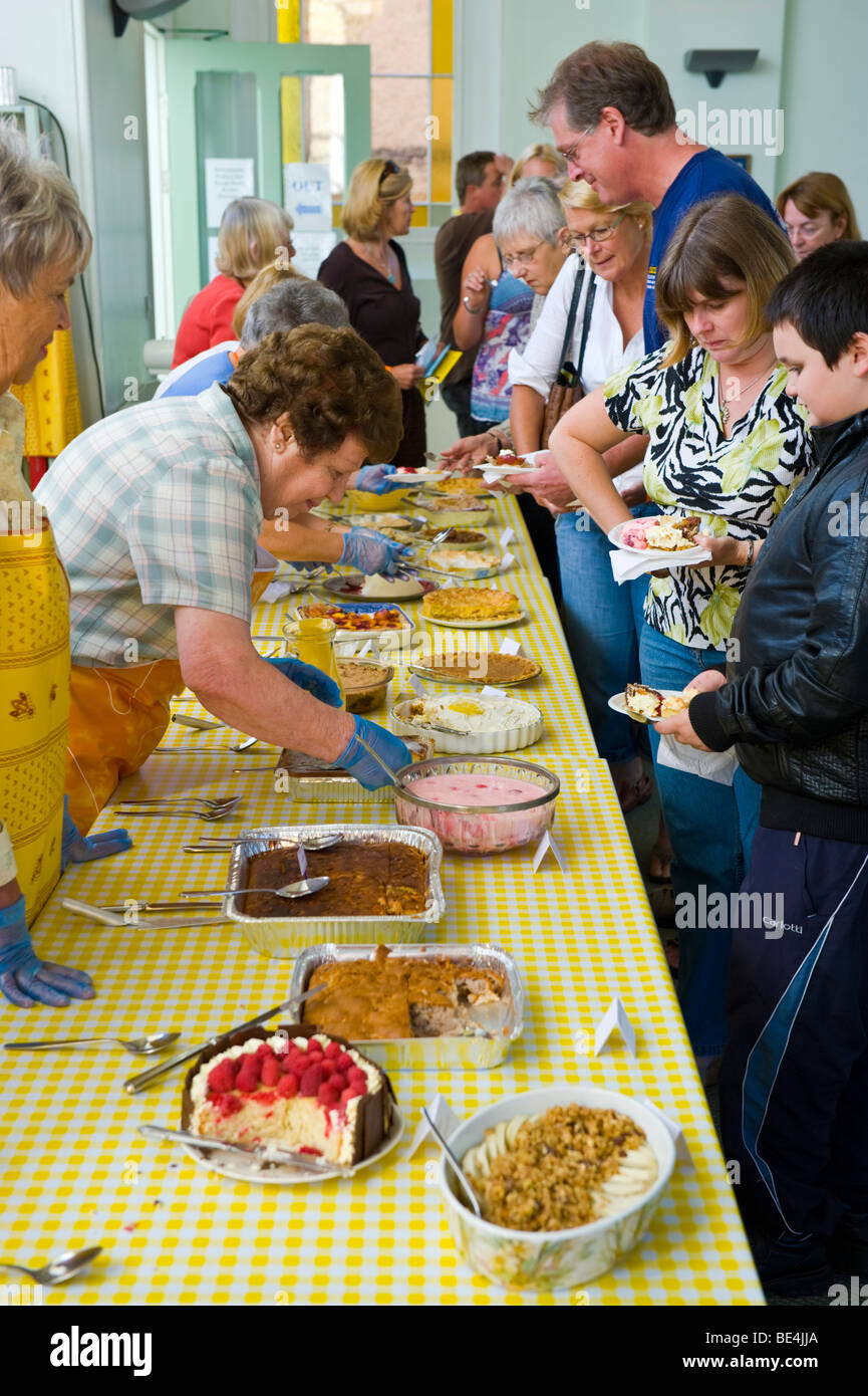 Pudding tasting at Ludlow Methodist Church during Ludlow Food Festival ...
