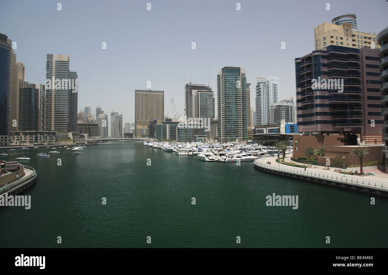 Dubai Jumeirah Lake Towers and Marina Stock Photo - Alamy