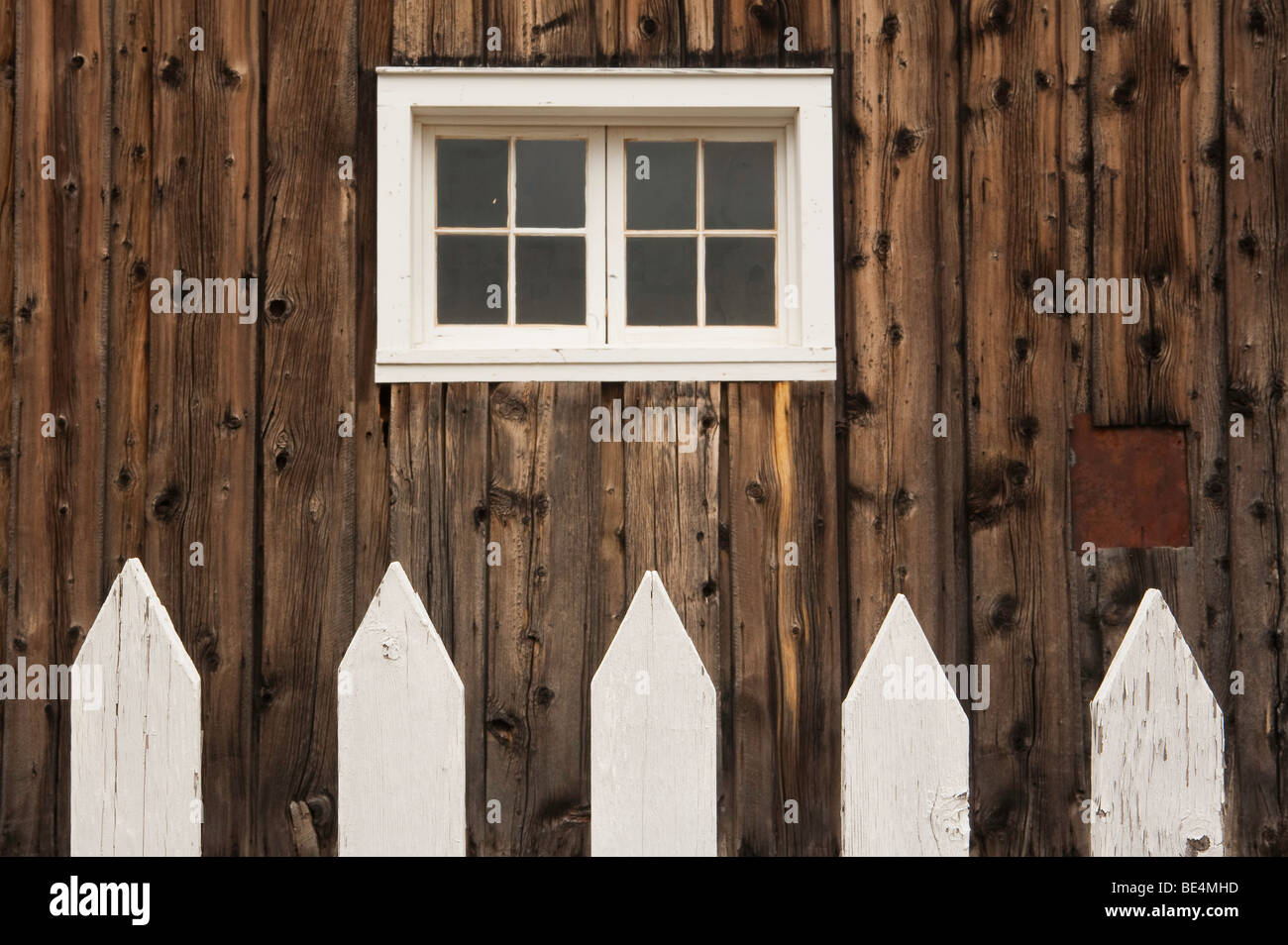 Window and fence Stock Photo - Alamy