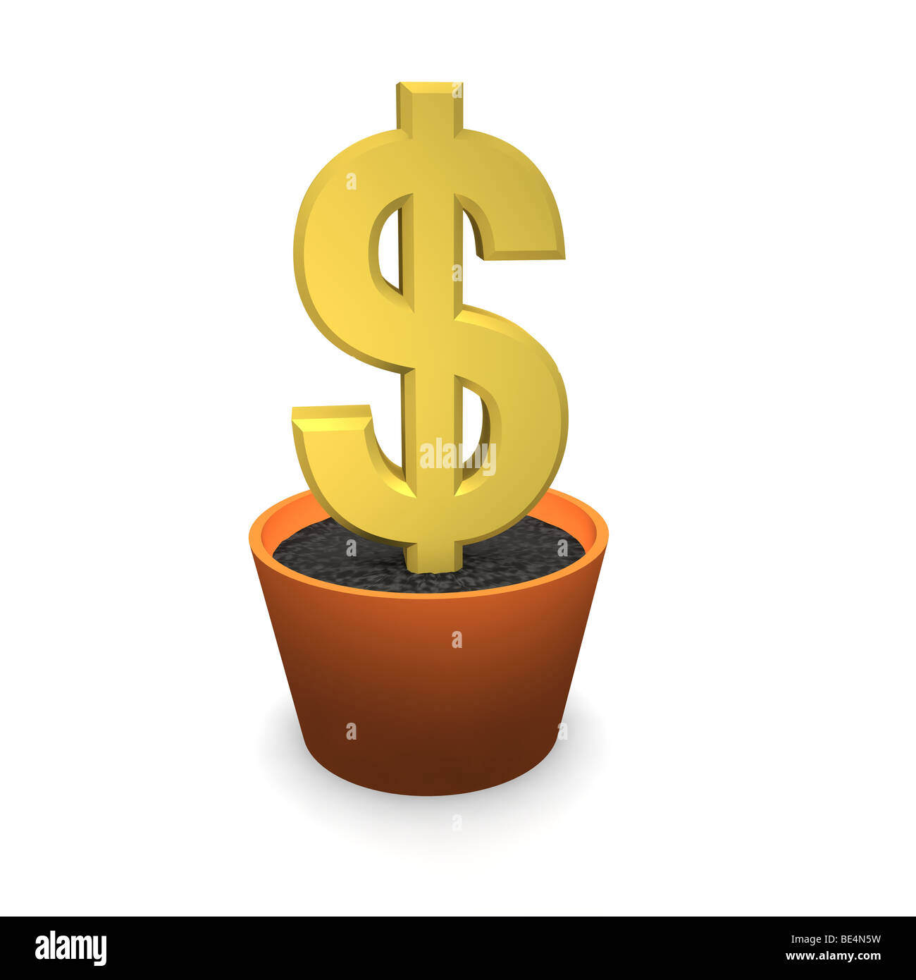 Gold flowerpot hi-res stock photography and images - Alamy