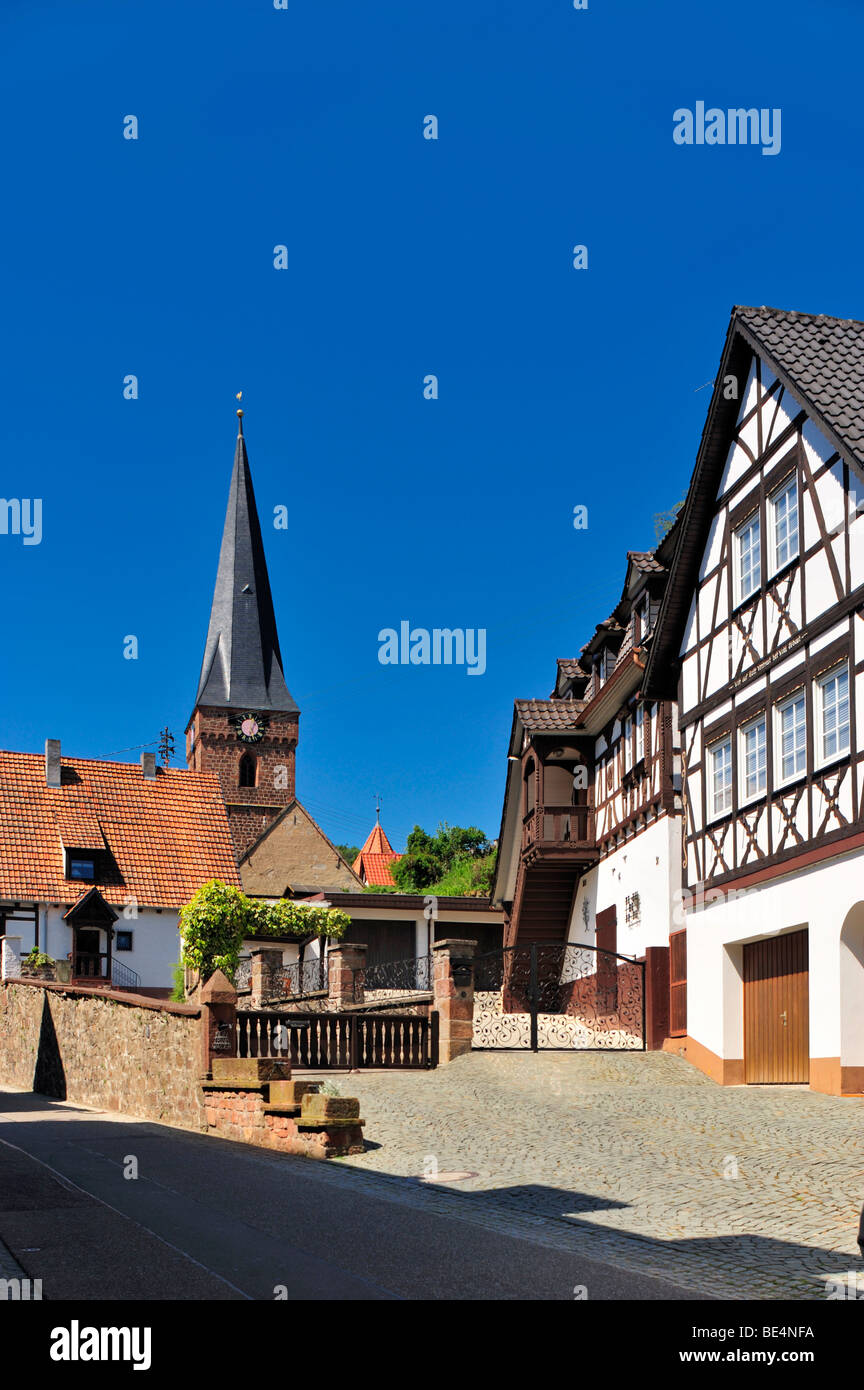 Steeple with half timbered tower hi-res stock photography and images ...