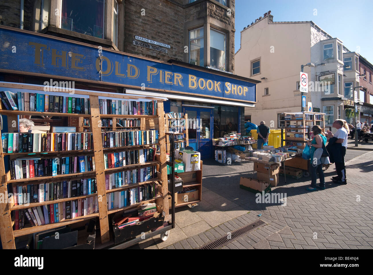 The Old Pier Book Shop Morecambe Stock Photo - Alamy