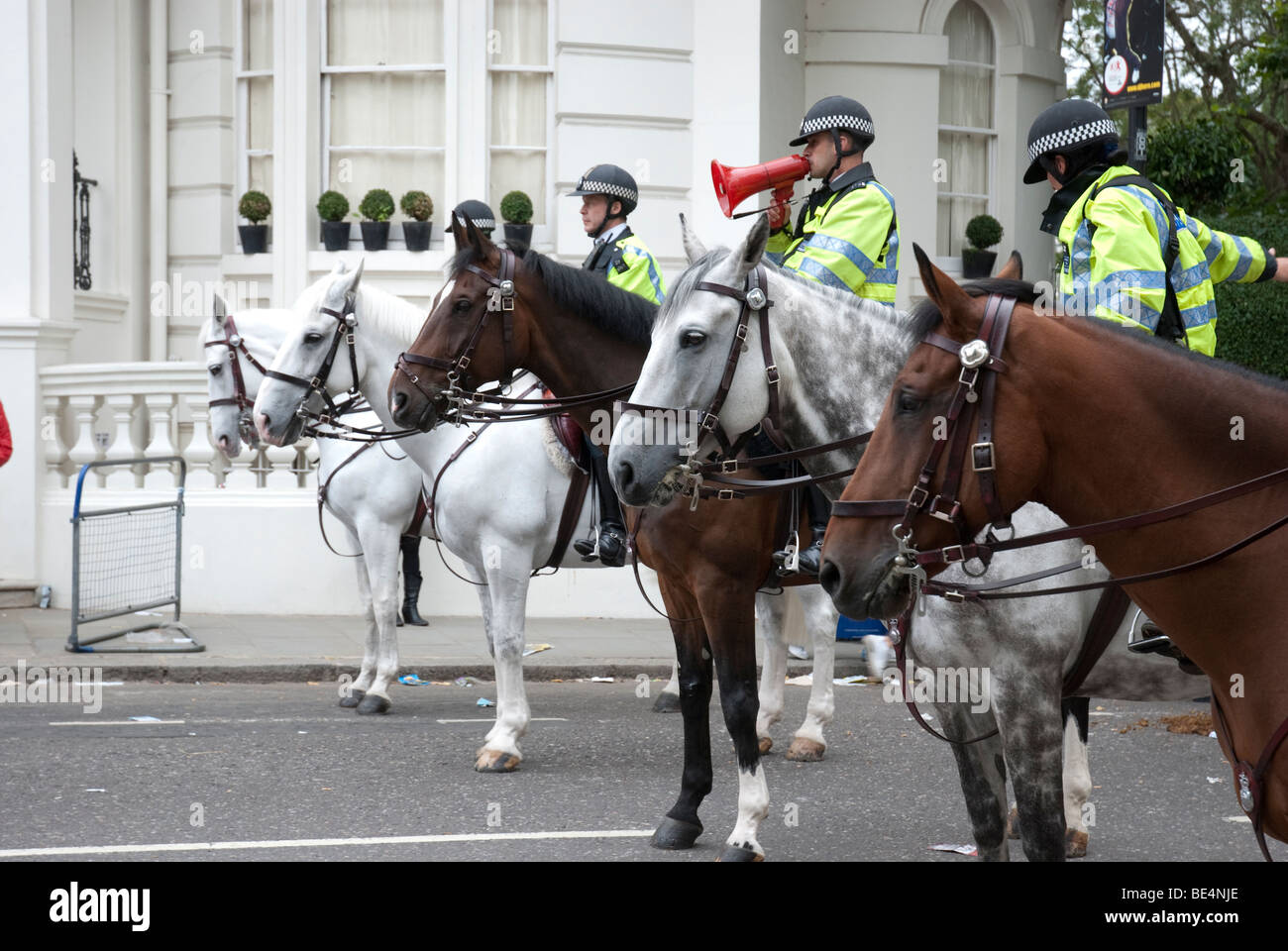 London Metropolitan Police helping tourists and doing security checks ...