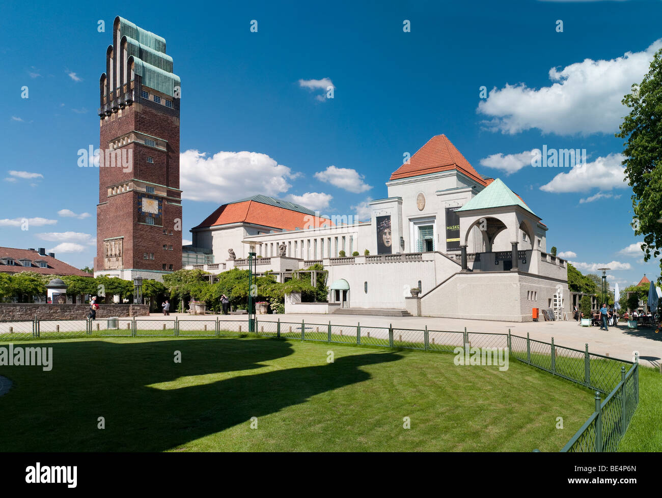 Mathildenhoehe with the Hochzeitsturm wedding tower, exhibition ...