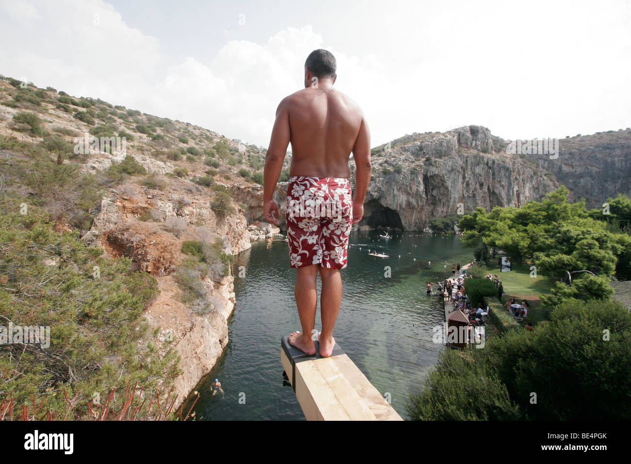 Diving board feet hi-res stock photography and images - Alamy