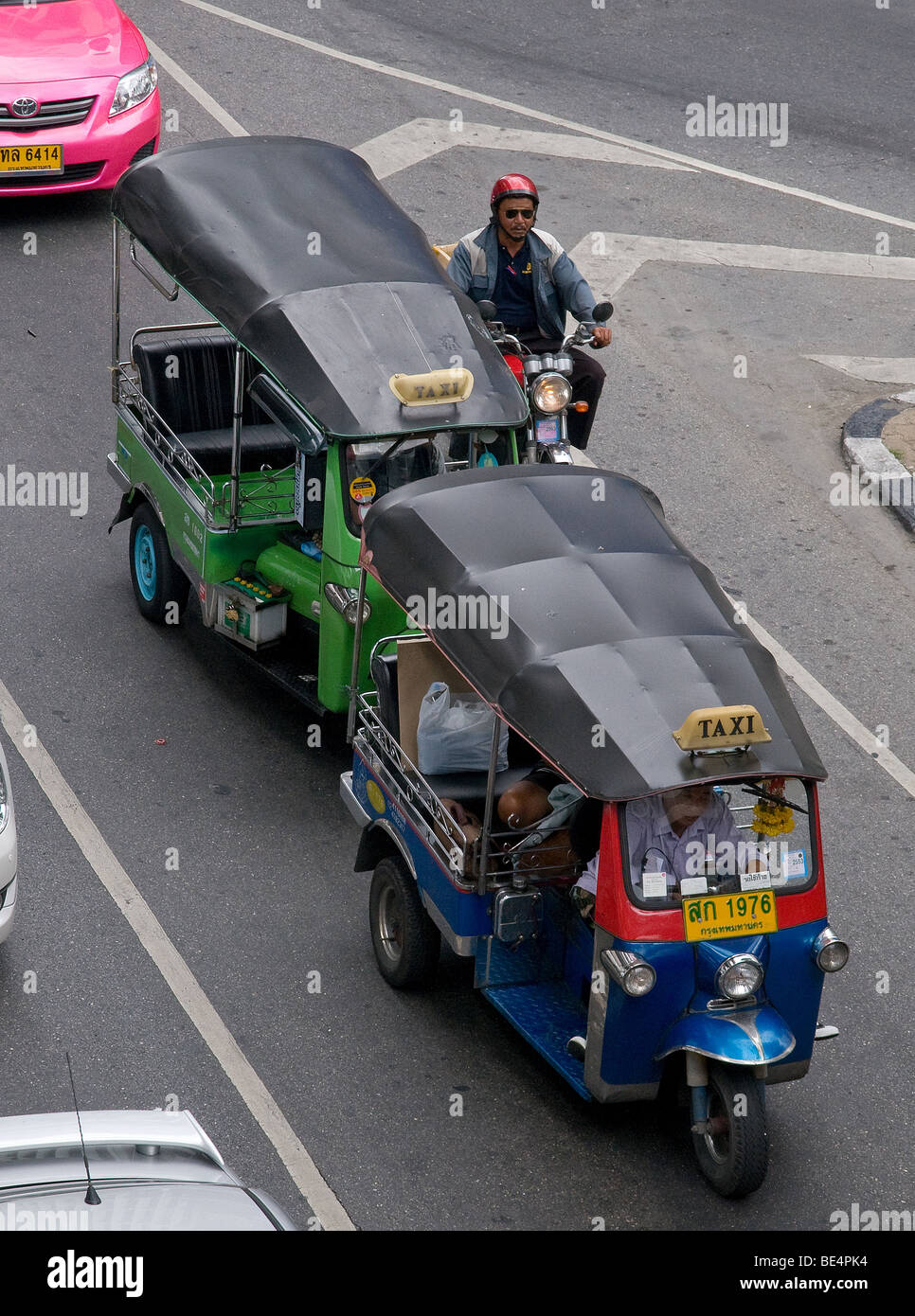 Tuk-tuk taxis in Bangkok, capitol of Thailand Stock Photo - Alamy
