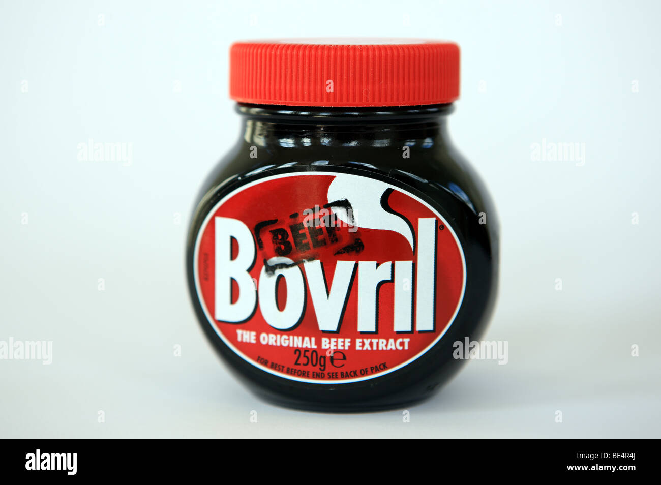 Jar of Bovril on a white background Stock Photo - Alamy