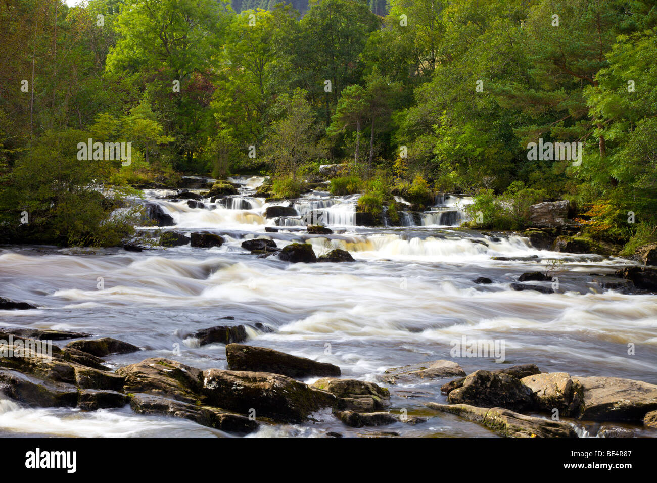 The Falls of Dochart near Killin Stock Photo - Alamy