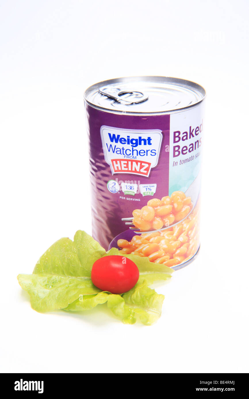 A Tin of Weightwatcher's Baked Beans Stock Photo - Alamy