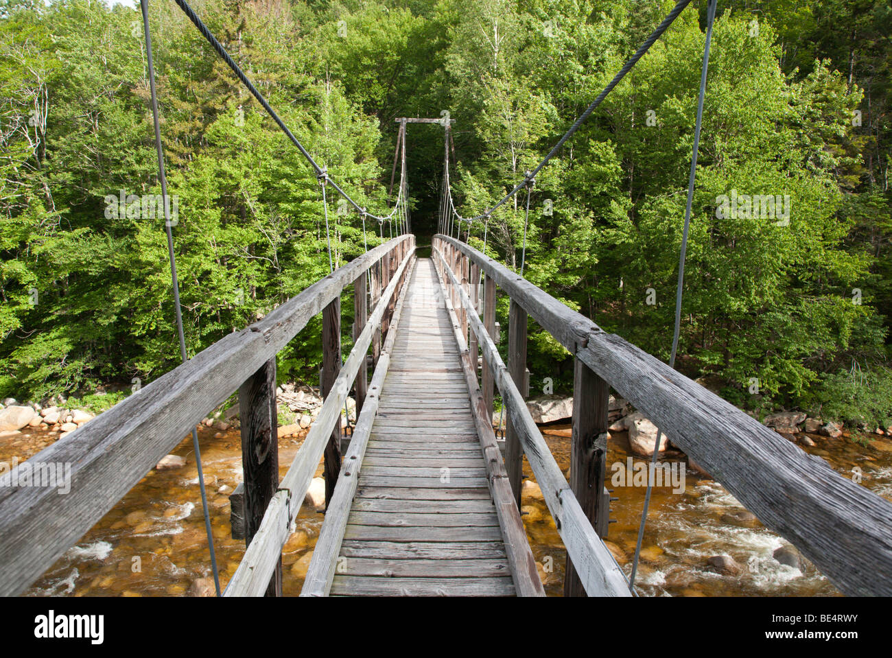 Pemigewasset wilderness footbridge hi-res stock photography and images ...