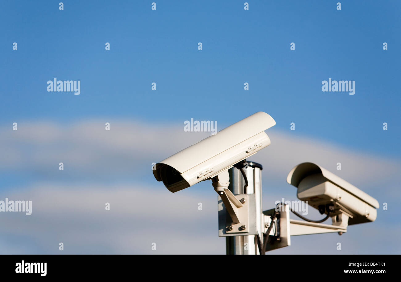 Remote controlled surveillance cameras Stock Photo - Alamy