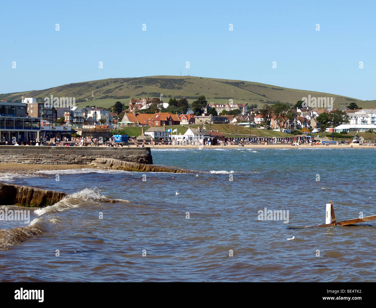 The bay and beach at Swanage,Dorset Stock Photo - Alamy