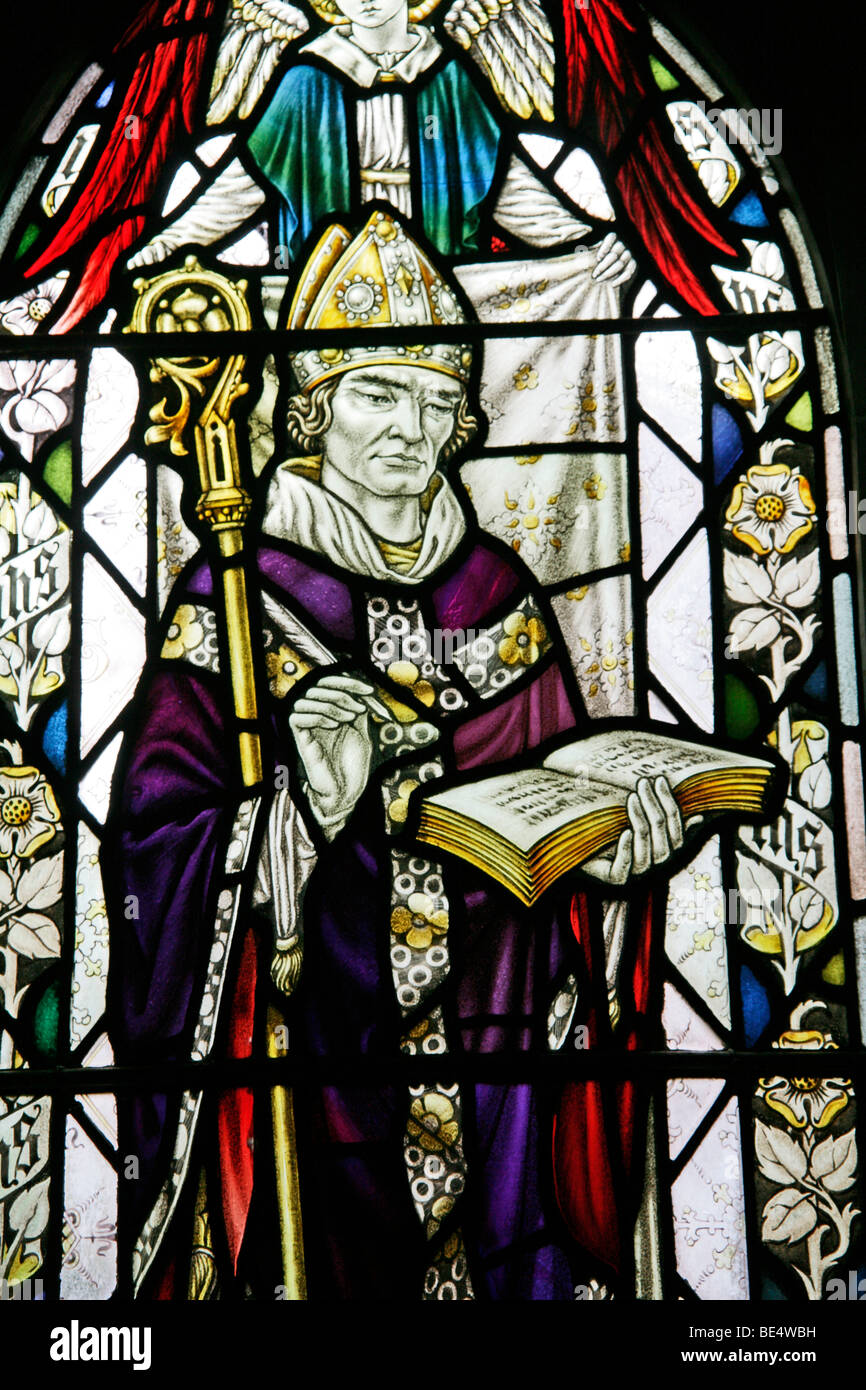A Stained Glass Window Depicting Bishop Grosseteste, All Saints ...