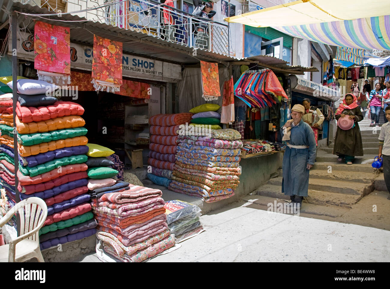 Leh market. Ladakh. India Stock Photo - Alamy